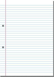 A4 Single Sheets Feint Ruled & Margin - DID Drawing Supplies